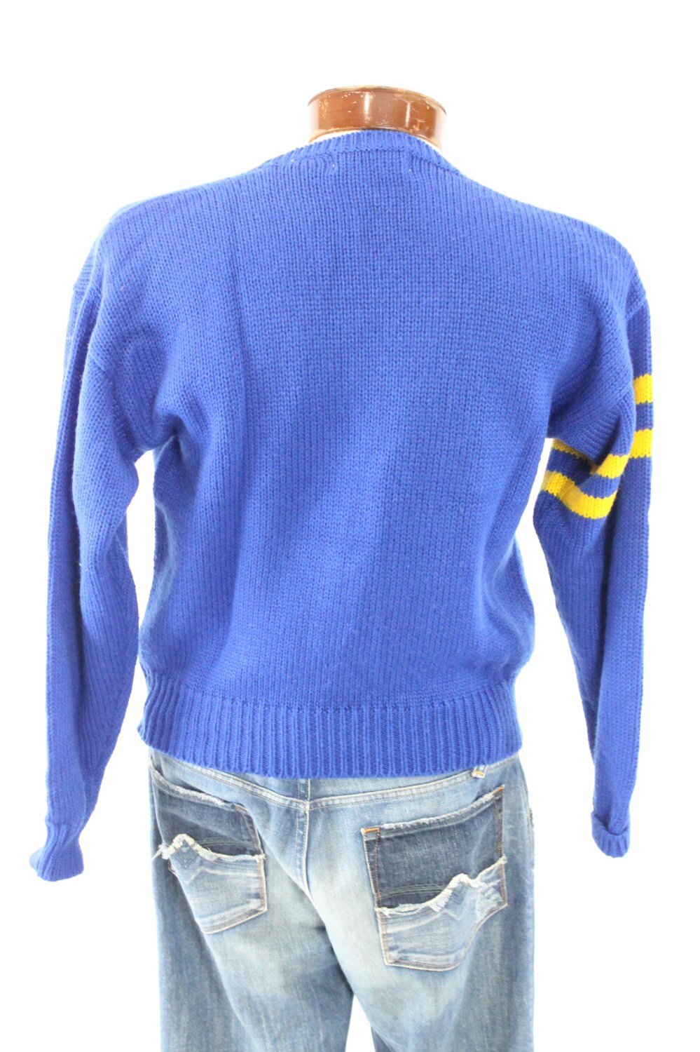 Vintage 80s Coca Cola Sweater Blue Wool Pullover Coke Advertising ...