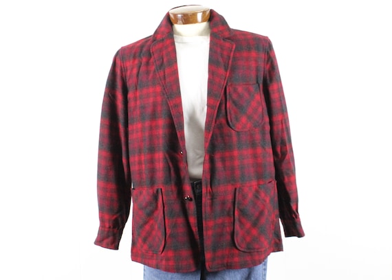 50's Pendleton 49er Plaid Jacket Medium M - Gem
