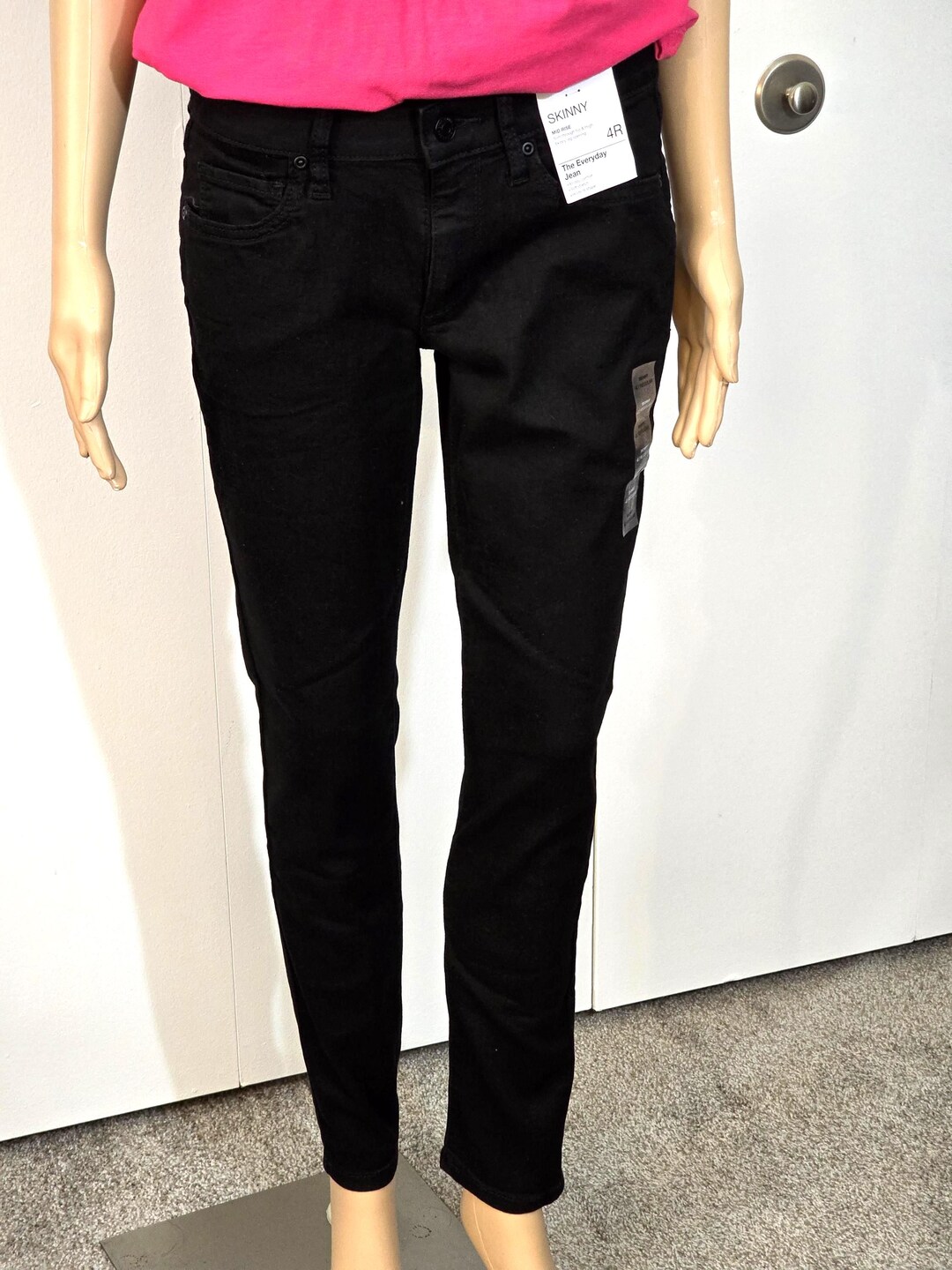 NWT Sonoma Goods for Life Women's Mid-rise Size 4R Regular Skinny Black ...