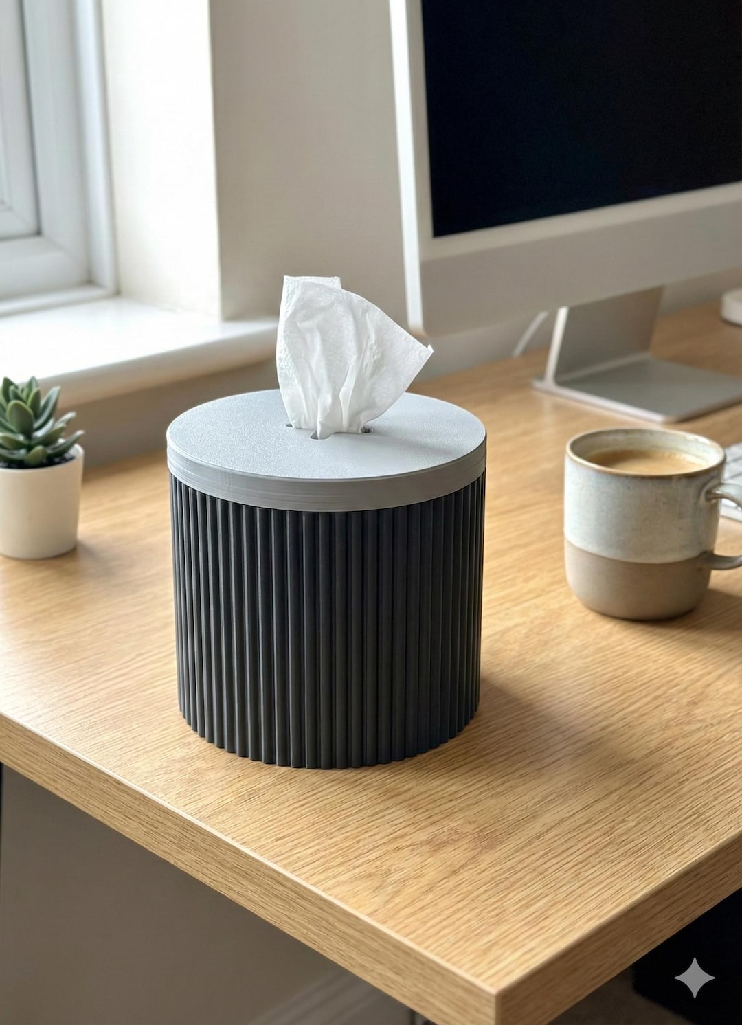 Ribbed Toilet Roll Holder Essentials Collection Modular Desk Organiser ...
