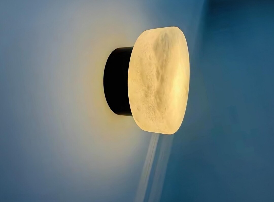 Marble Wall Sconce, Round Sconce Stone Wall Light Brass Wall Sconce - Etsy