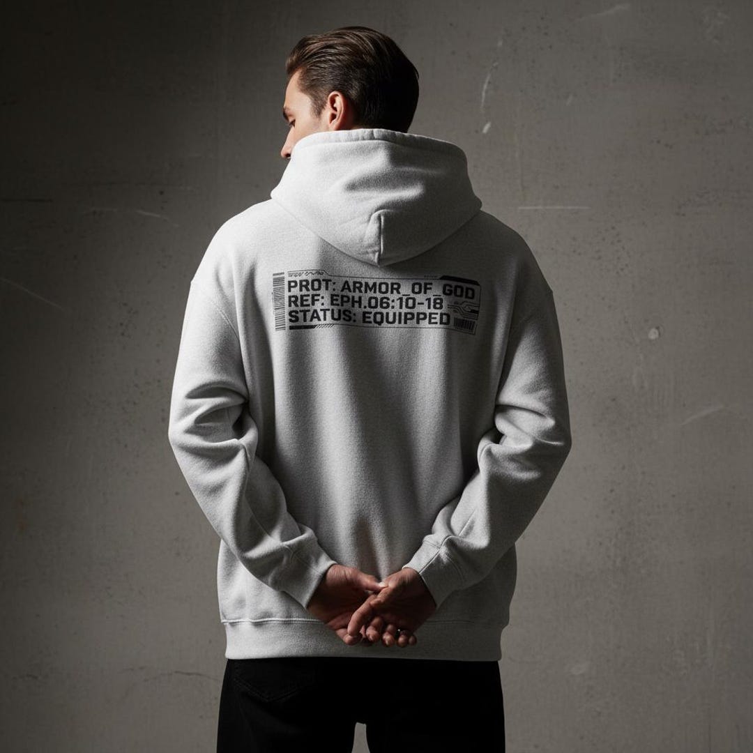 Armor of God Hoodie Urban Christian Streetwear Techwear Bible Verse ...