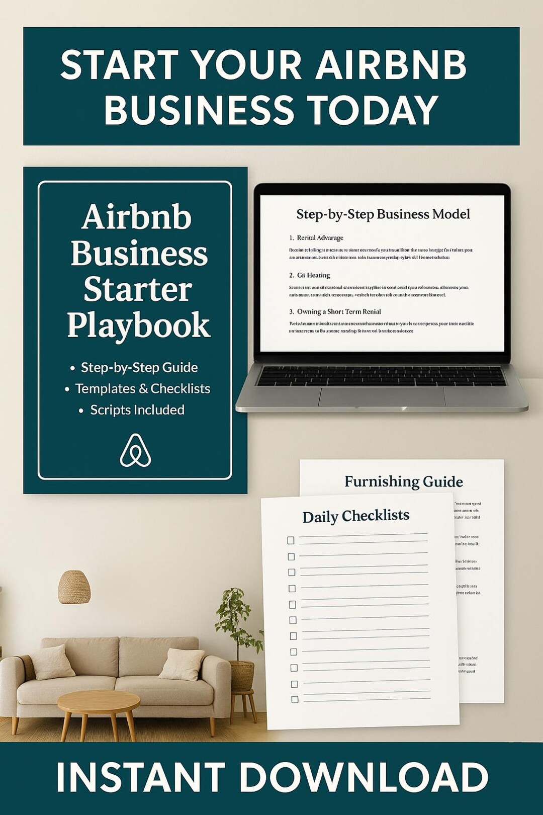 Airbnb Business Starter Playbook | Step-by-step Guide to Start an ...