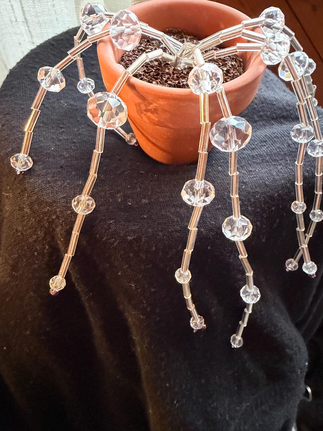 Glass Beaded Plant Magnet Glass Beads Handmade - Etsy