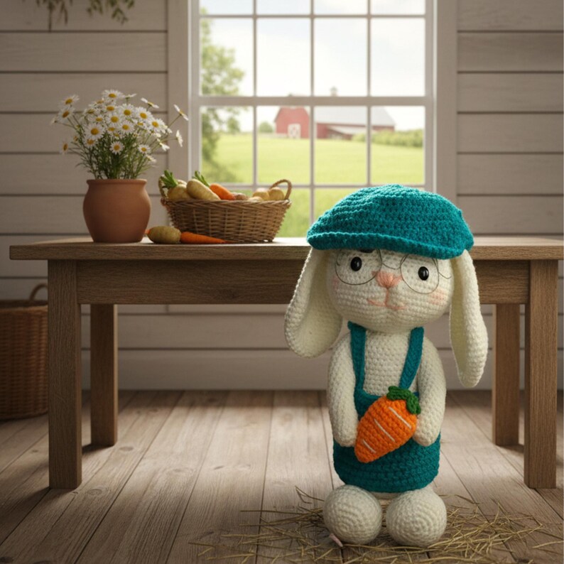 Crochet Bunny Pattern PDF, Amigurumi Plushie Bunny Doll, Rabbit With ...