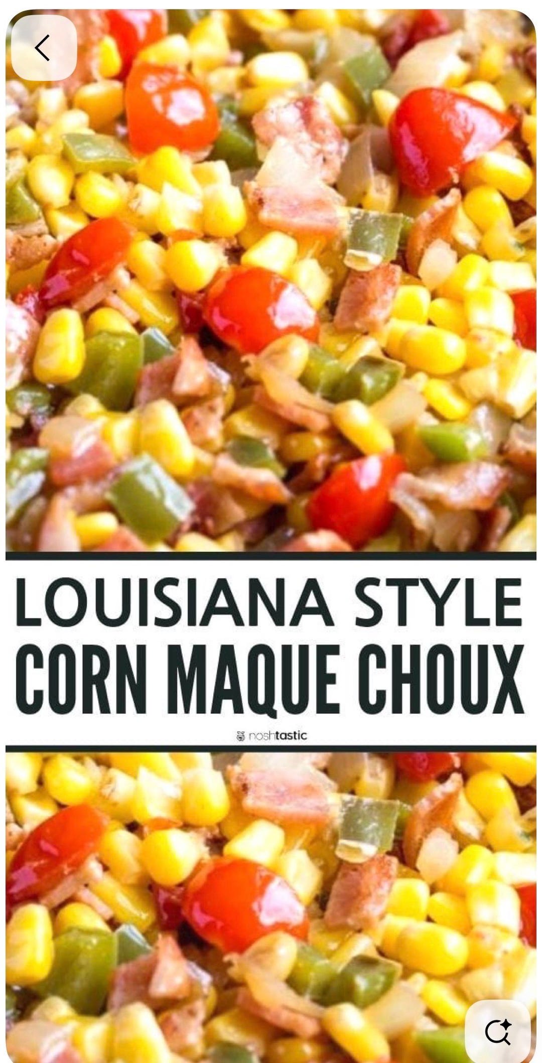Authentic Cajun Corn Maque Choux. the Perfect Cajun Side Dish!! Enjoy ...