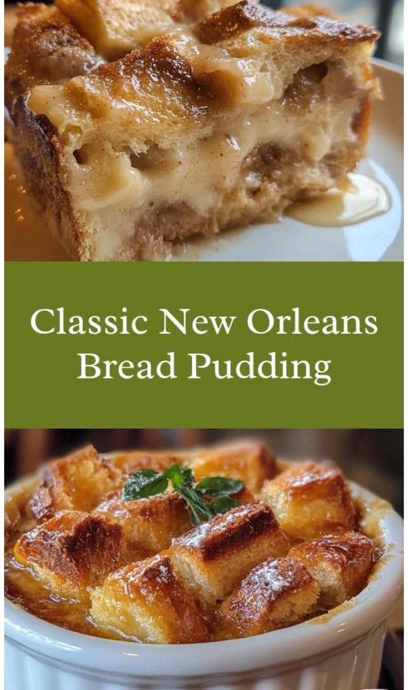 Creole Bread Pudding With Whiskey Sauce - Etsy
