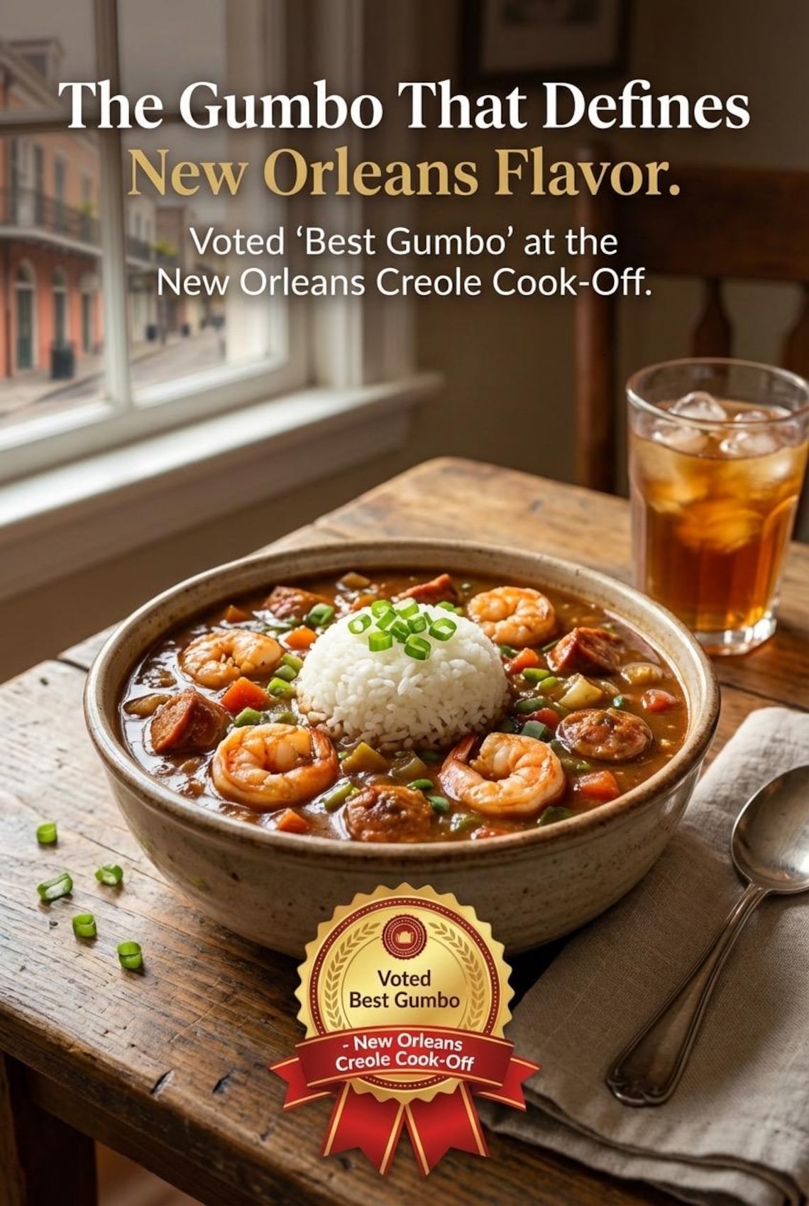 Authentic Award Winning Cajun Seafood Gumbo Recipe. Vintage PDF. - Etsy