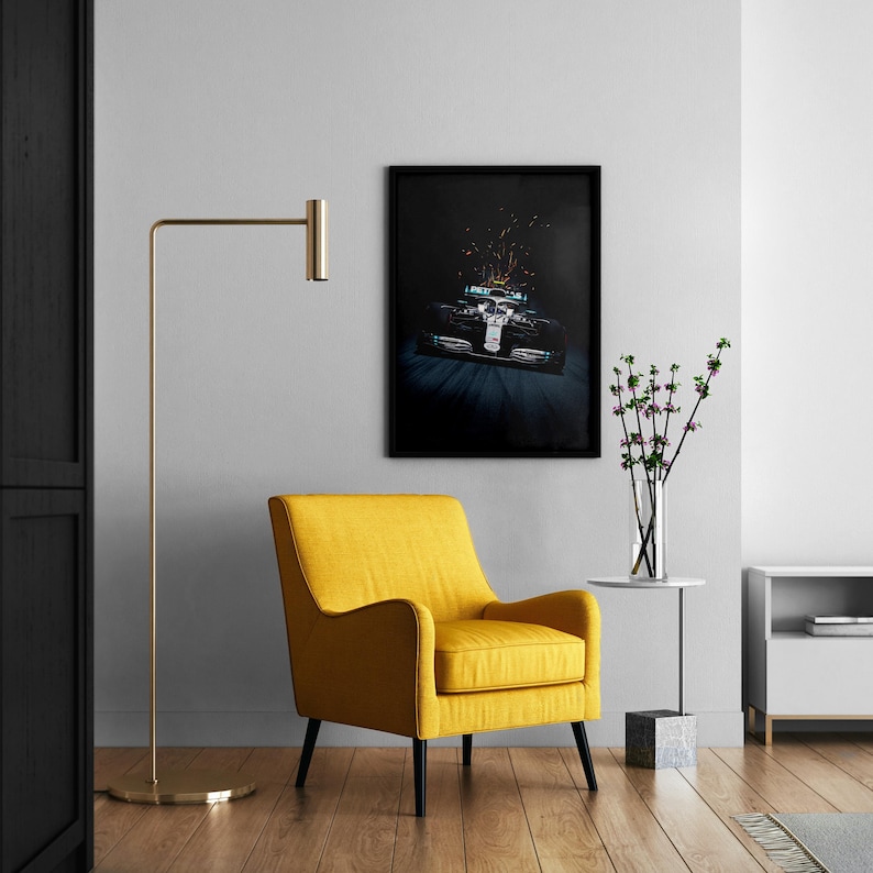 Lewis Hamilton F1 Poster | Mercedes Racing Car, Minimalist Wall Art - Etsy
