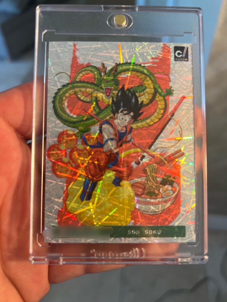 Goku Custom Down and Town Card Art - Etsy