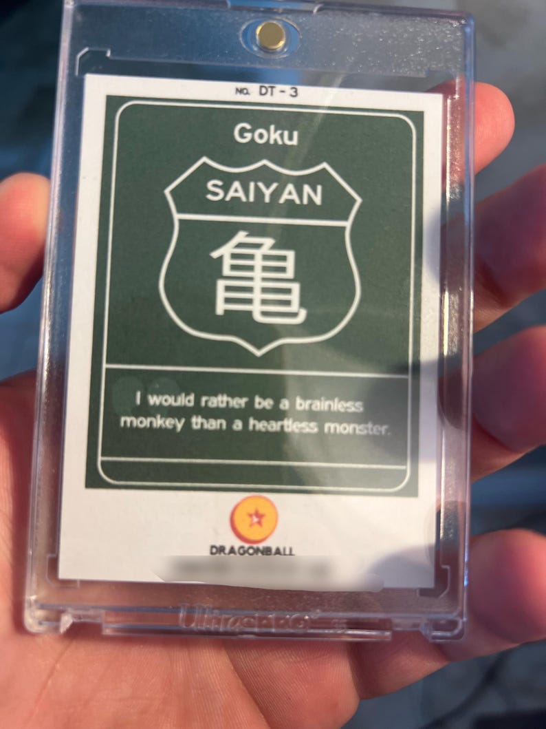 Goku Custom Down and Town Card Art - Etsy