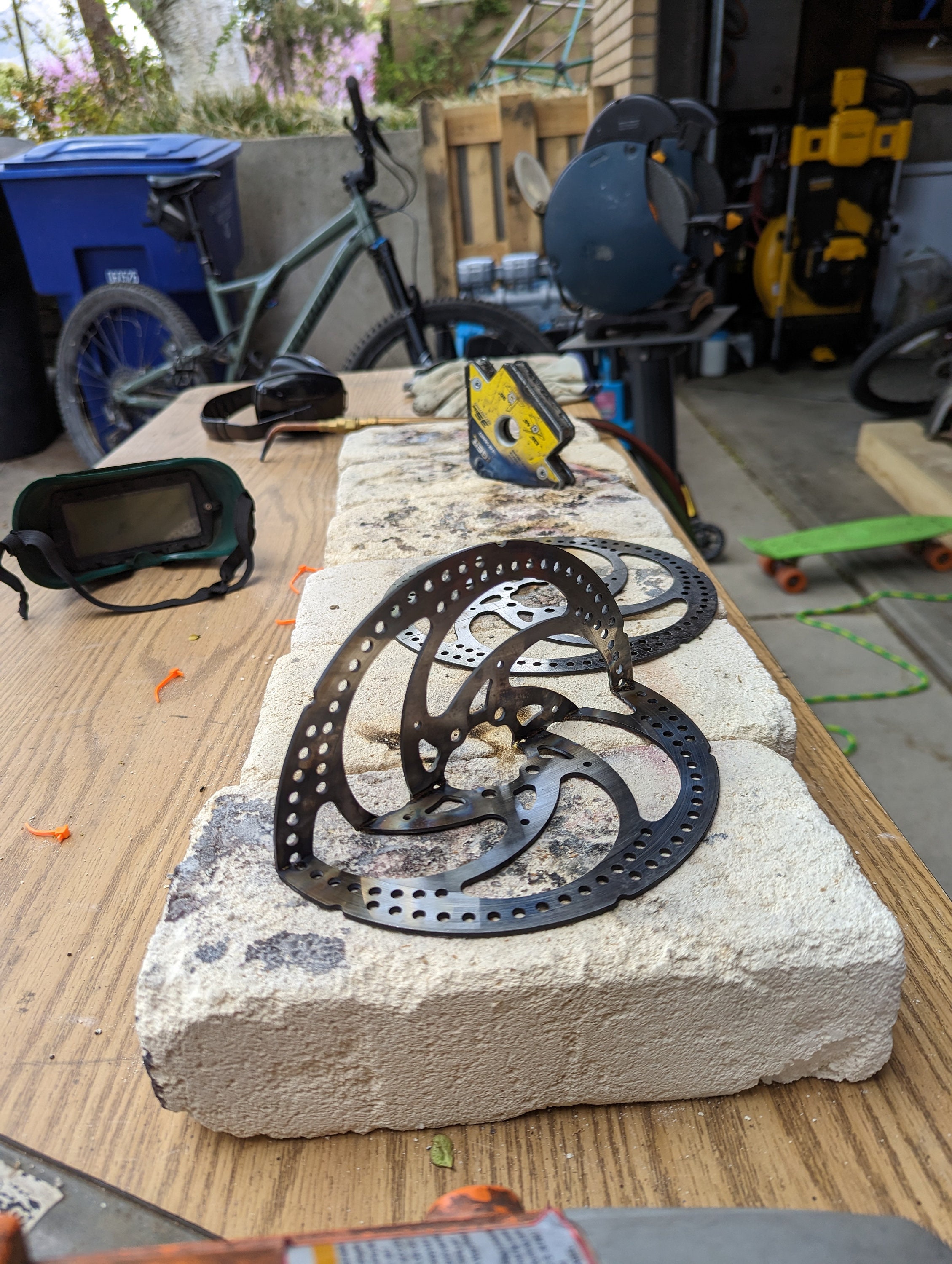 Bookends, Upcycled Bike Parts, Disc Brake, Gift for Cyclist, Pair - Etsy