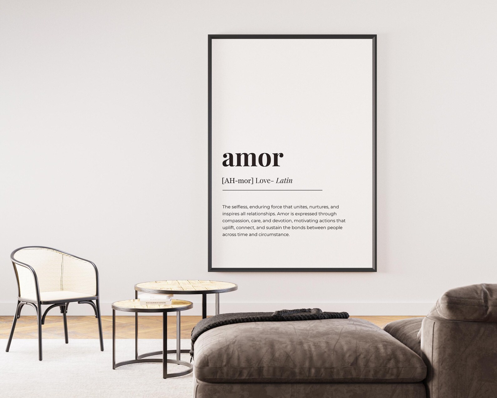 Amor Latin Definition Print Home Office Wall Art | Love Inspirational ...