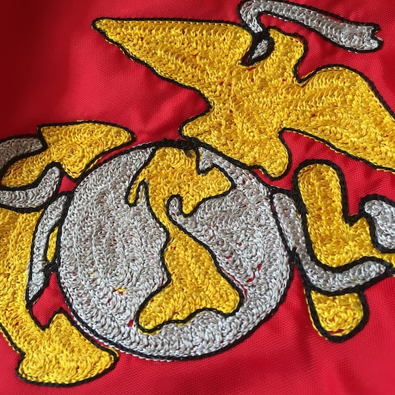 Red USMC Marines Jacket 70s 80s VTG - Gem