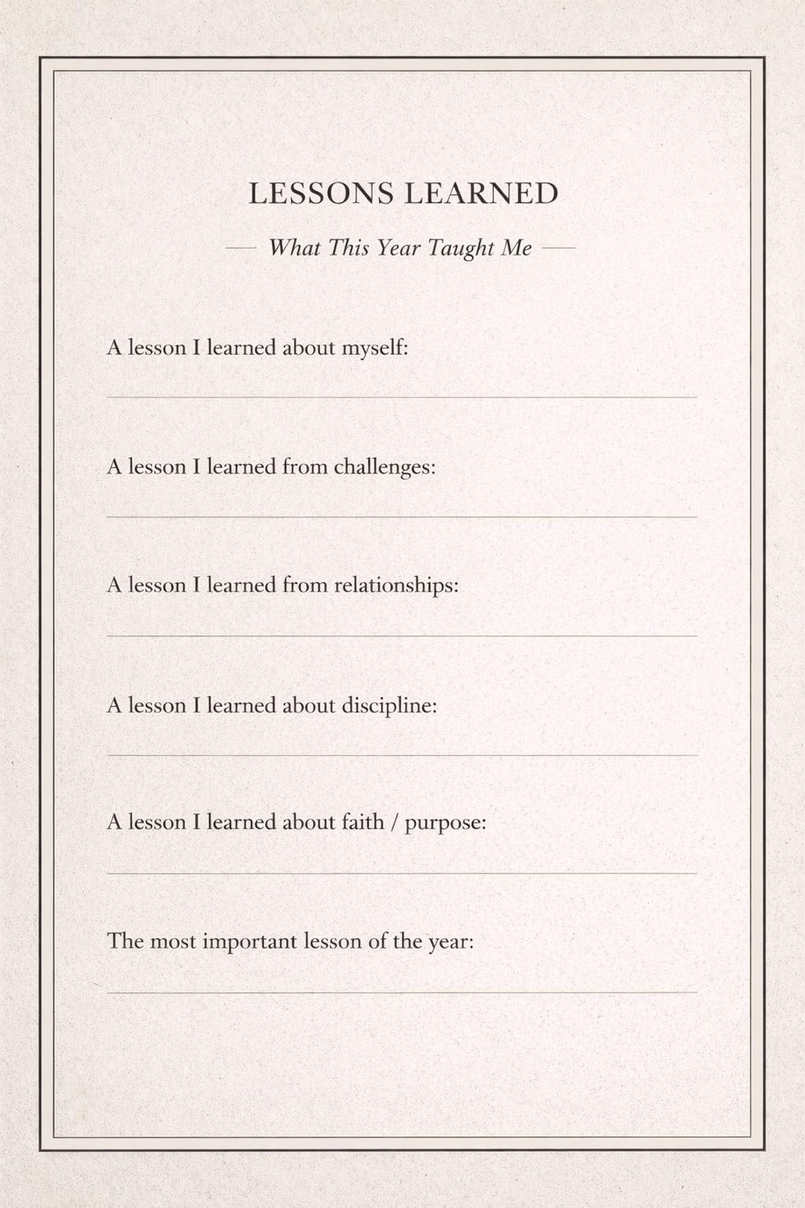 New Year Transformation Reflection & Personal Growth - Etsy