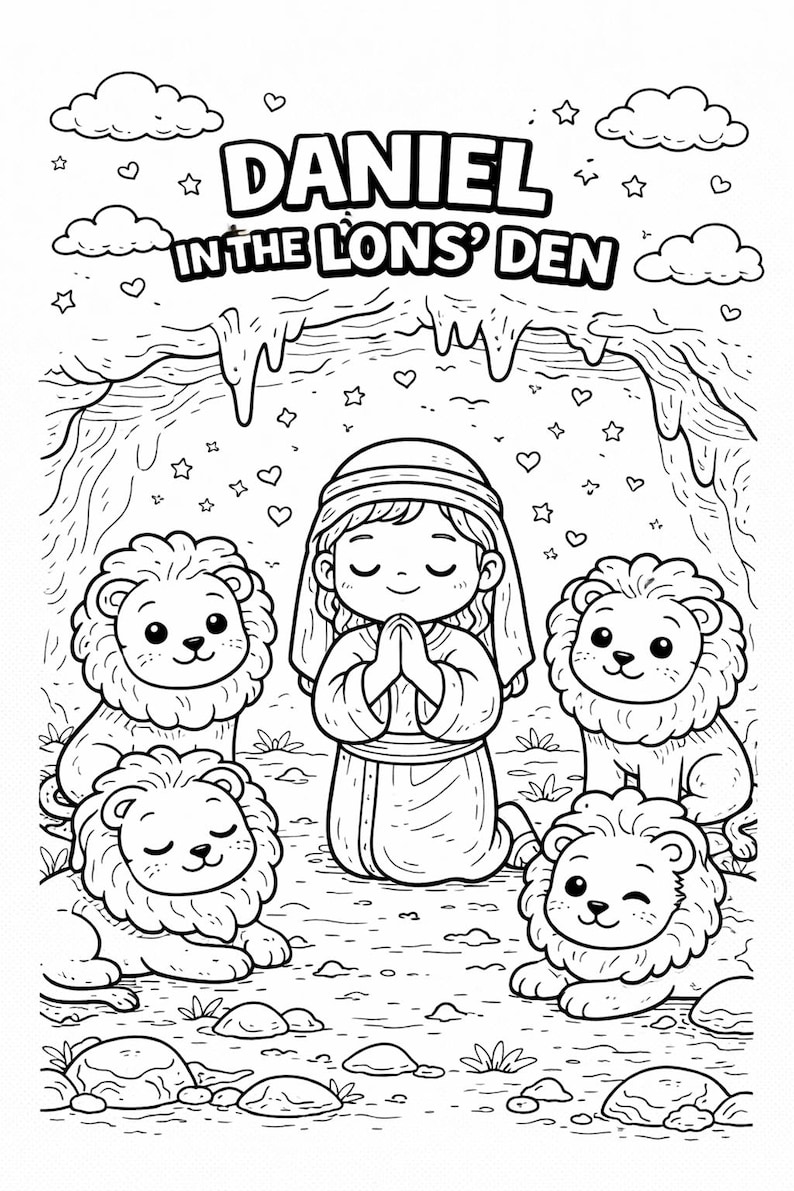 Christian Bible Coloring Pages for Kids – 5 Story Set – Noah’s Ark ...