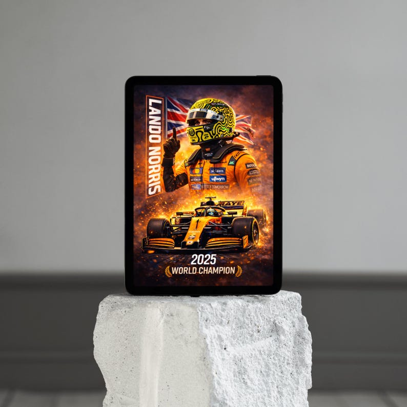 Lando Norris World Champion F1 Poster | Racing Fan Art (digital ...