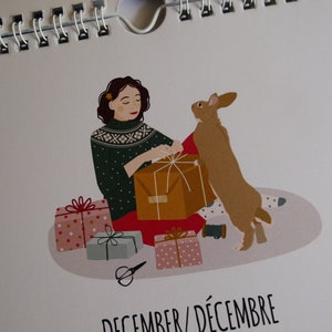 2024 Calendar. House Rabbit Calendar. Perfect Christmas Ou Birthday ...