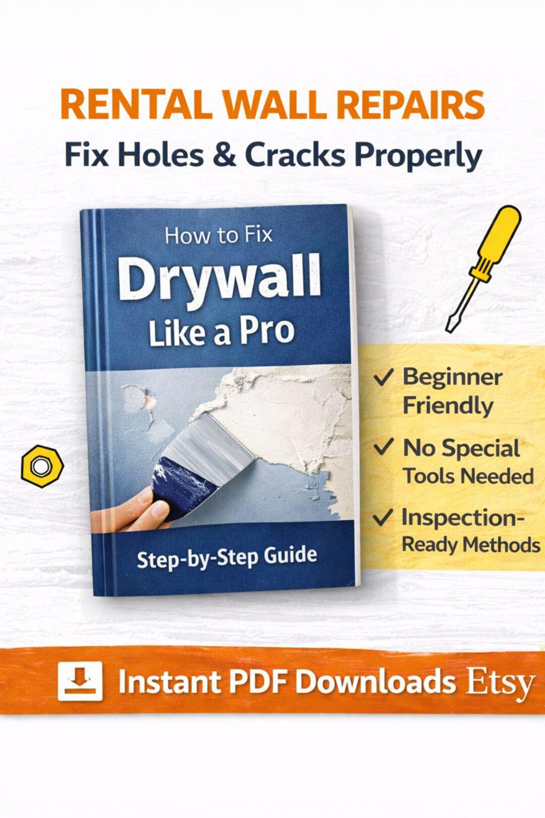 How to Fix Drywall Like a Pro – Wall Repair Guide for Renters & DIY ...