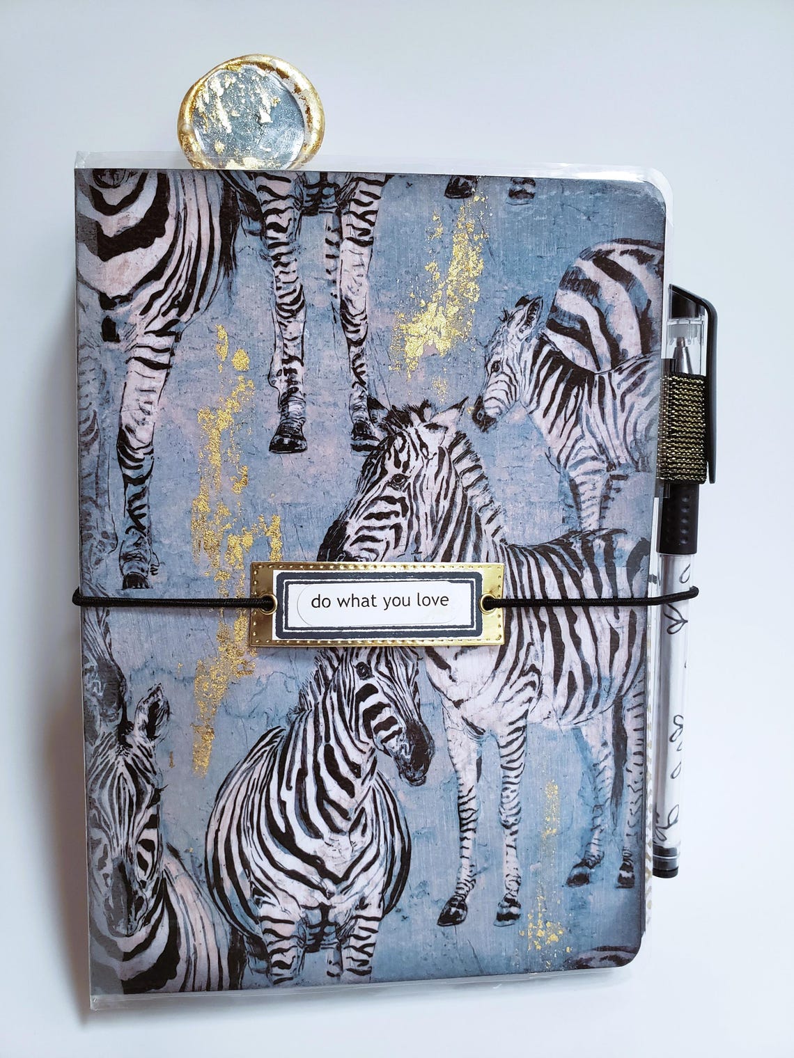 Journal Planner Notebook Handcrafted Zebra Laminated Travelers Notebook ...