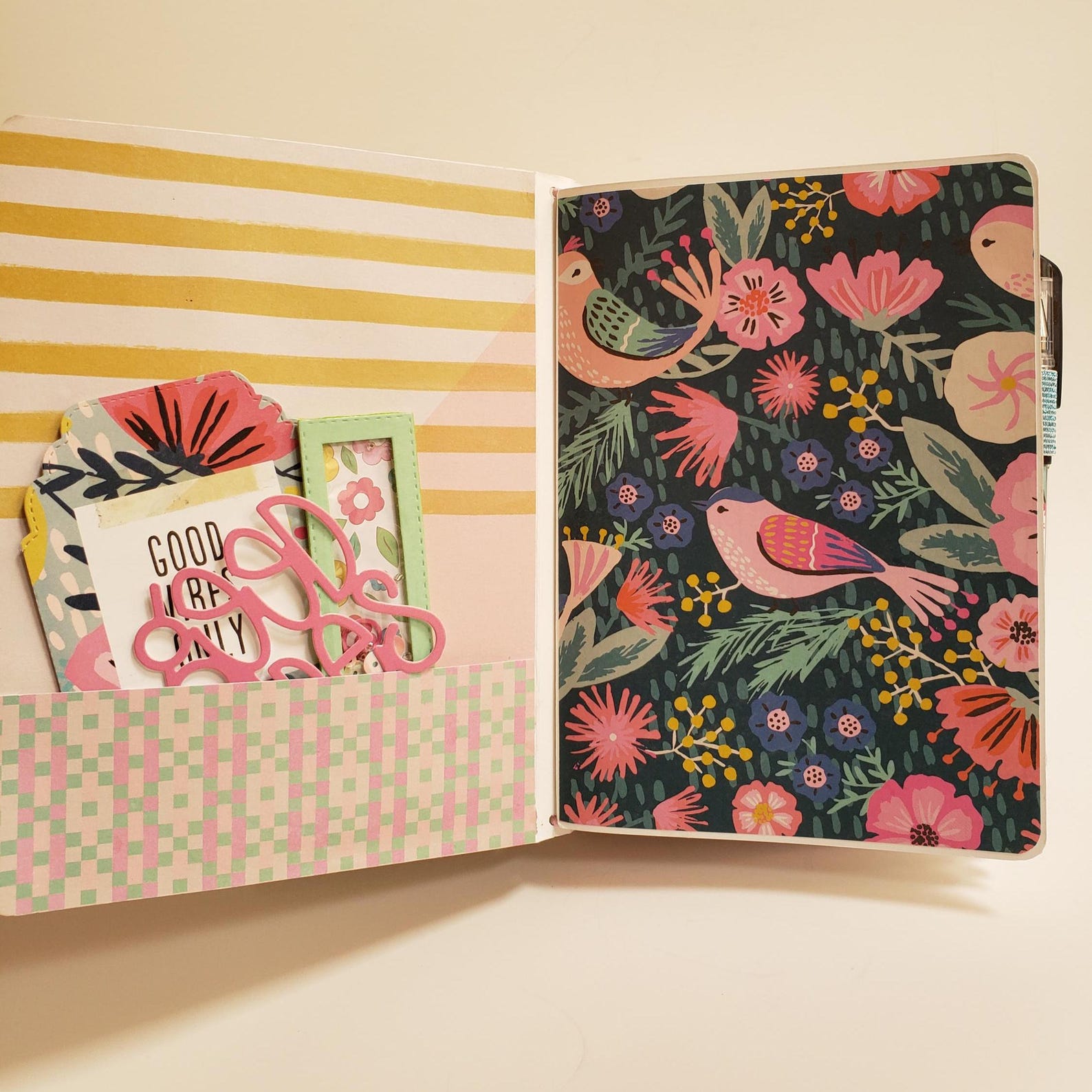 Journal Planner Notebook Handcrafted Travelers Notebook Good Vibes ...
