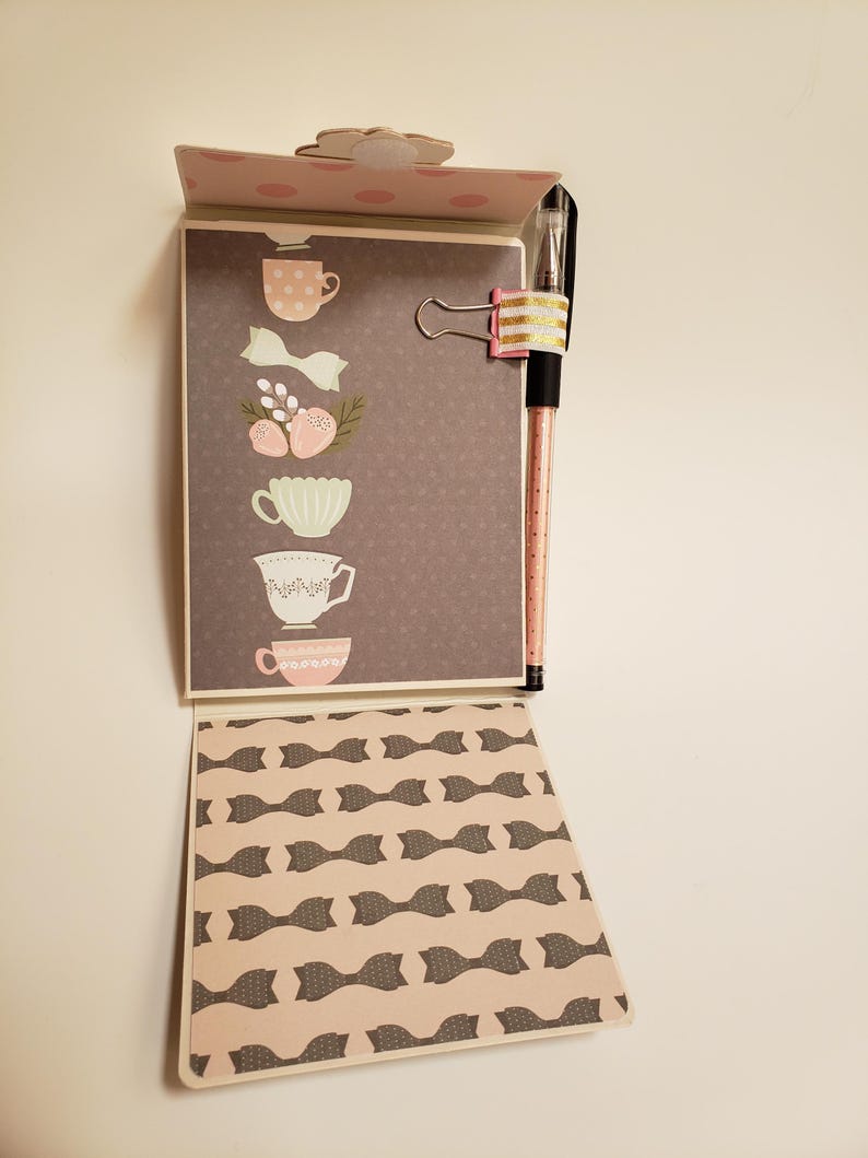Flip Out Notepad With Pen Handmade Cute and Compact - Etsy