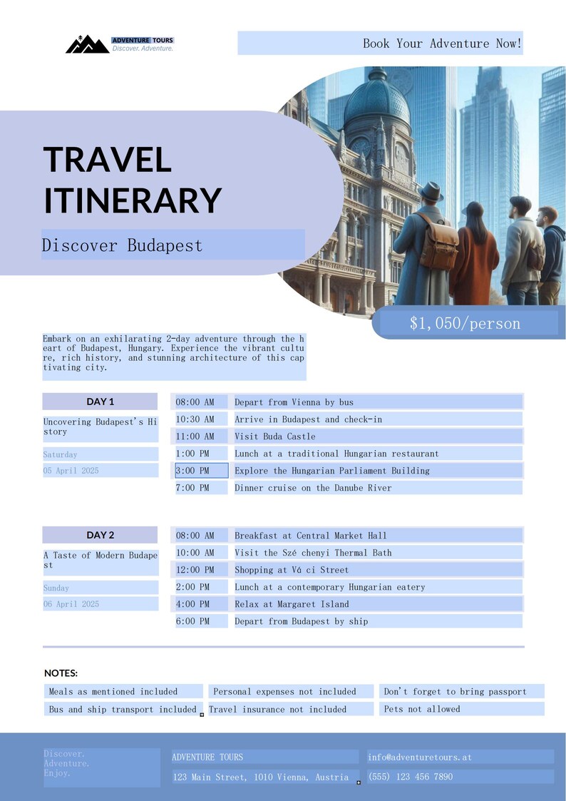Editable Travel Itinerary Template Bundle (word, Excel, PDF) - Etsy
