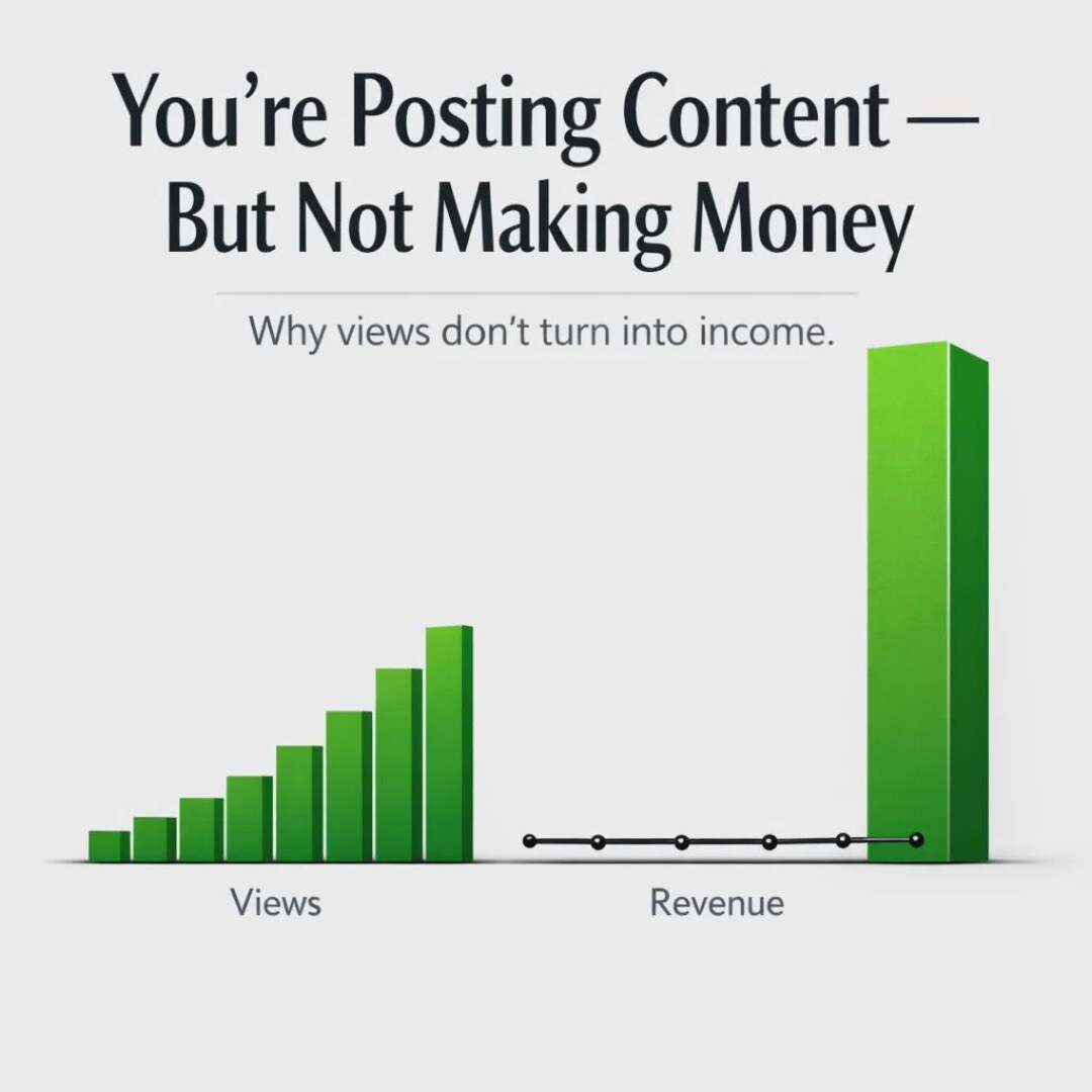 You’re Posting Content but Not Making Money PDF – Turn Views Into ...