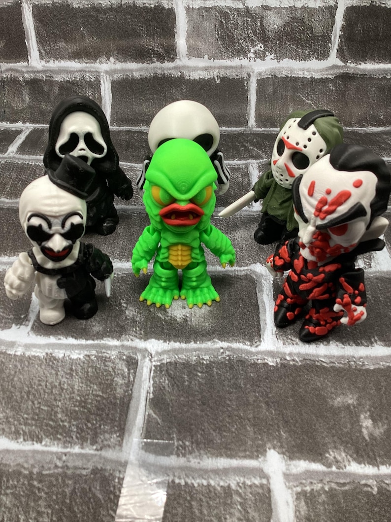 3D Printed Slashers Flexi Figure | Horror Movie Inspired Articulated ...