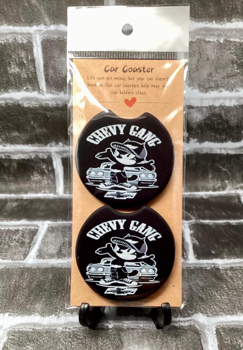 Felix the Cat Chevy Gang Car Coasters - Etsy