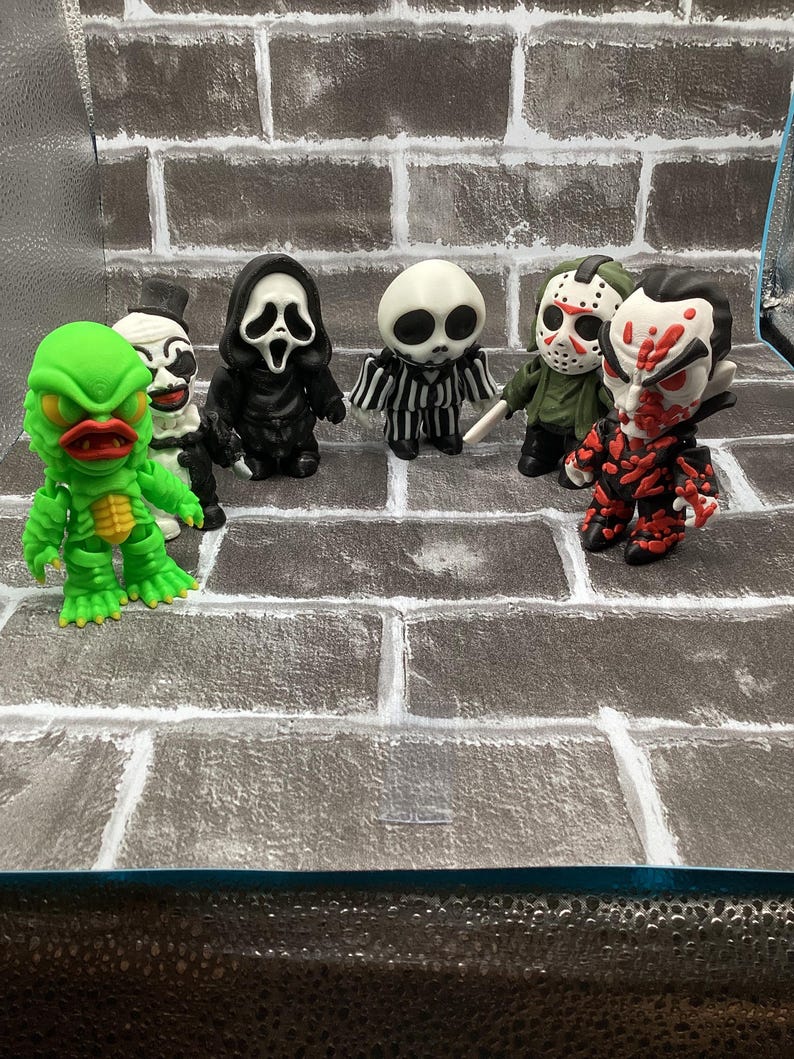 3D Printed Slashers Flexi Figure | Horror Movie Inspired Articulated ...