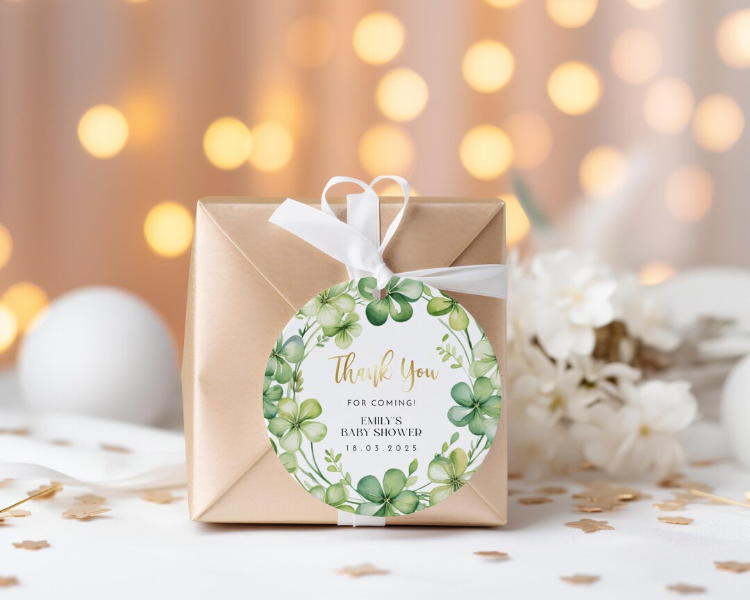 St.patricks Gift Tag Template, Clover Favor Tag, Irish Favor Tag, Irish ...