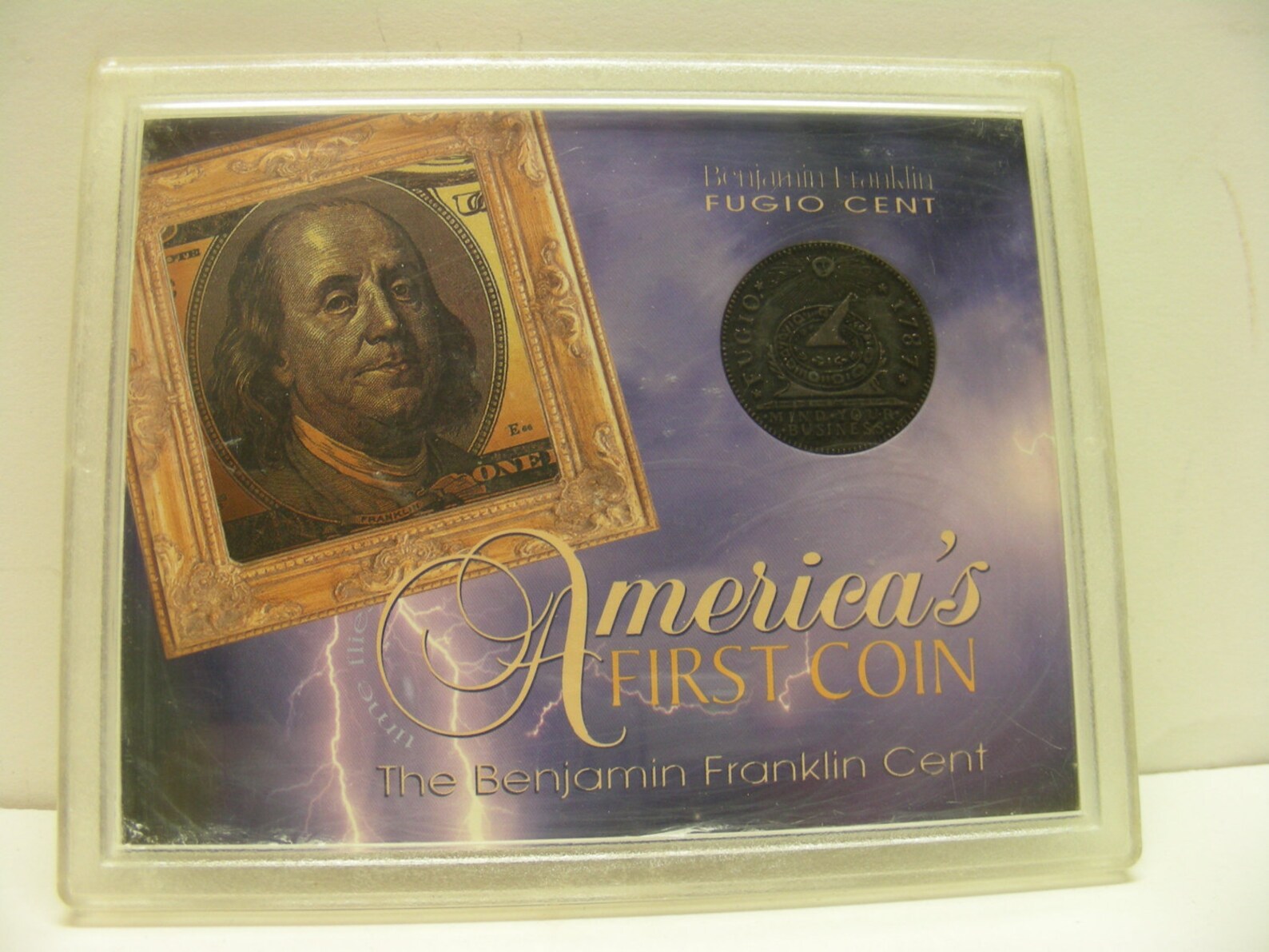 America's First Coin Benjamin Franklin Fugio Cent in Case | Etsy