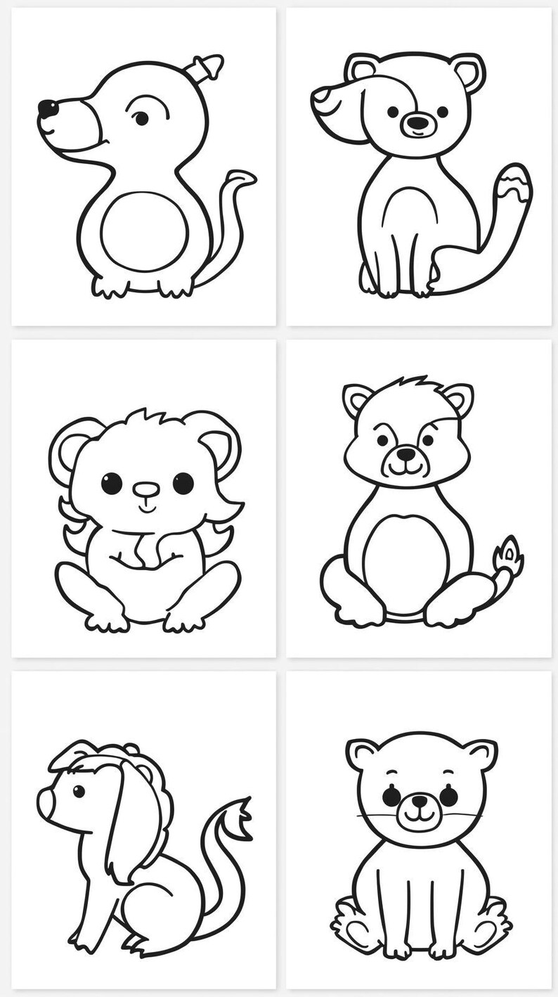 80 Ready-to-color Shapes for Kids – Printable Coloring Pages | Simple ...