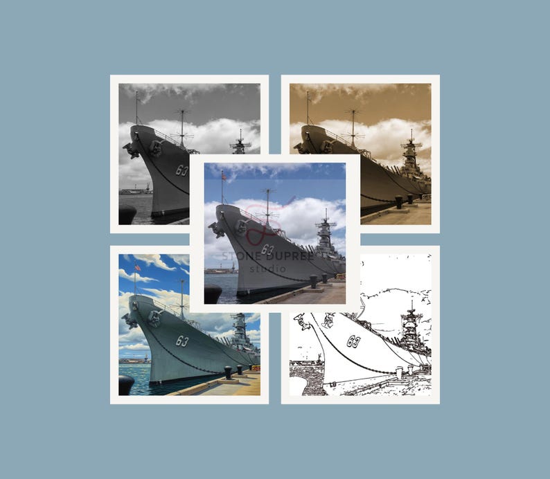 USS Missouri Battleship Reference Photo – Naval Ship Perspective ...
