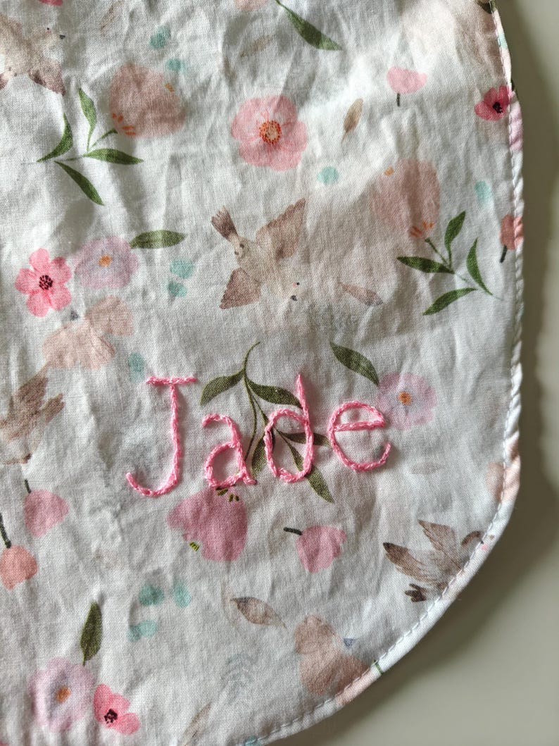 Personalized Baby Gift Set | Large Bib + Bunny Ear Rattle + Washable ...