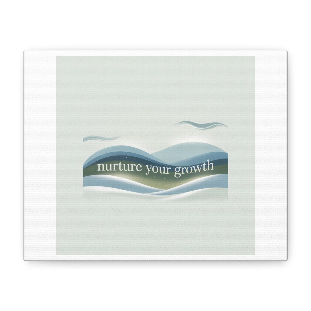 Nurture Your Growth Canvas | Mindful Goals Poster, Habit Tracker ...