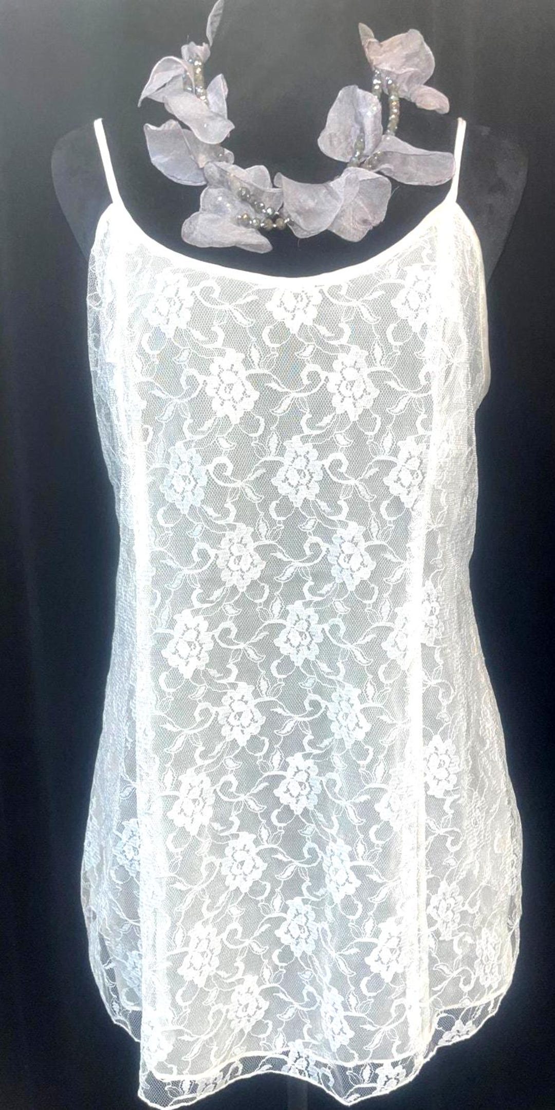VS Sheer Lace Gold Label Chemise Small Ivory - Etsy