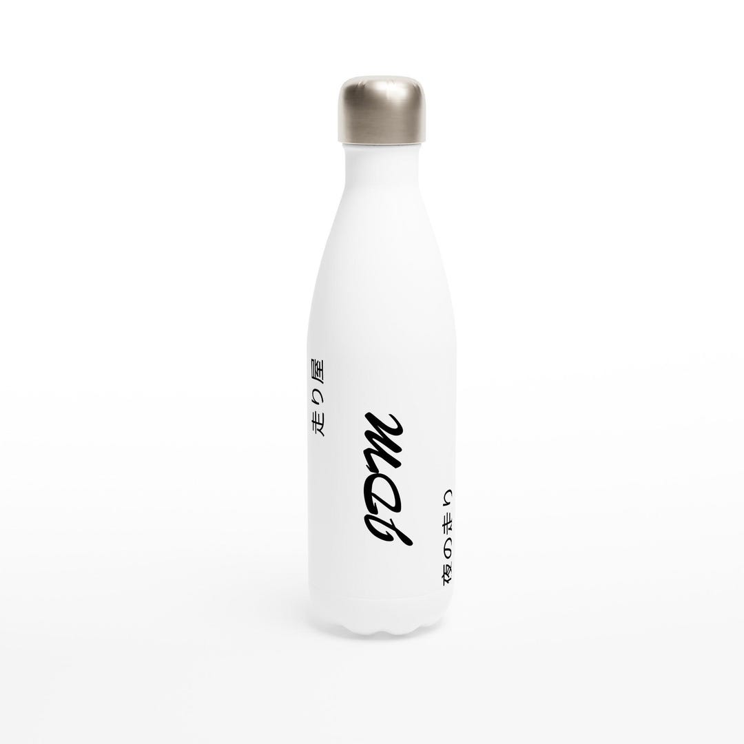 JDM Street Racer White 17oz Stainless Steel Water Bottle - Etsy