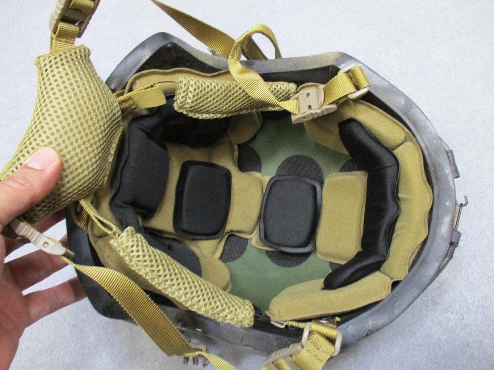 Custom Modified Advanced Combat Helmet ACH Medium W. Rails Shroud ...