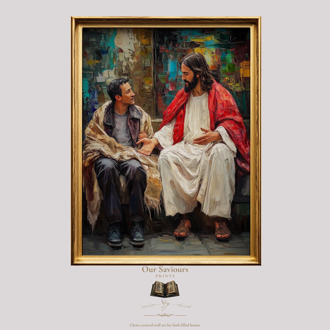Jesus Christ Has A Humble Conversation With a Homeless Man - Peaceful ...