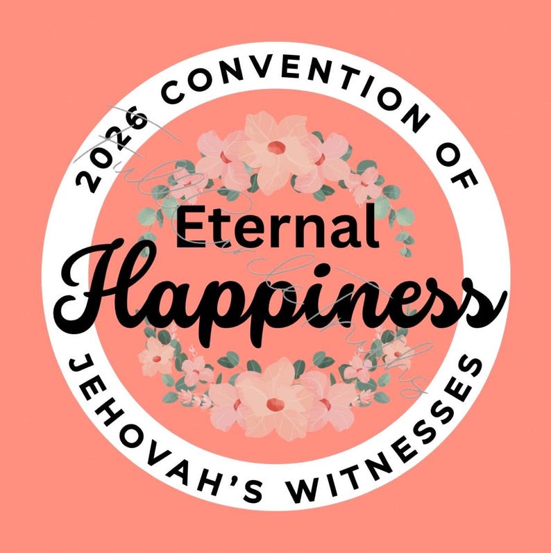 2026 Eternal Happiness Convention Button Pins - JW Convention Souvenir ...