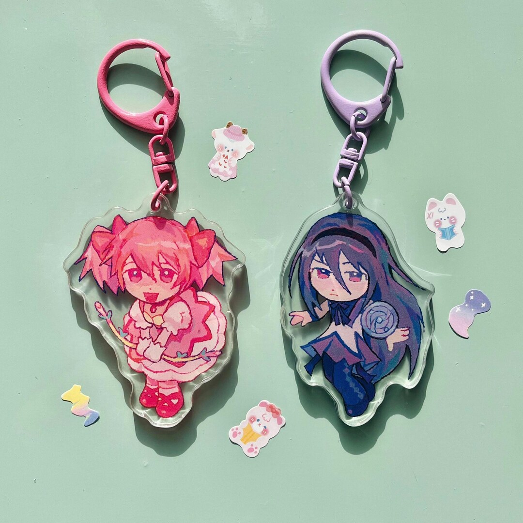 Madoka & Homura 2.5" Acrylic Keychain - Etsy