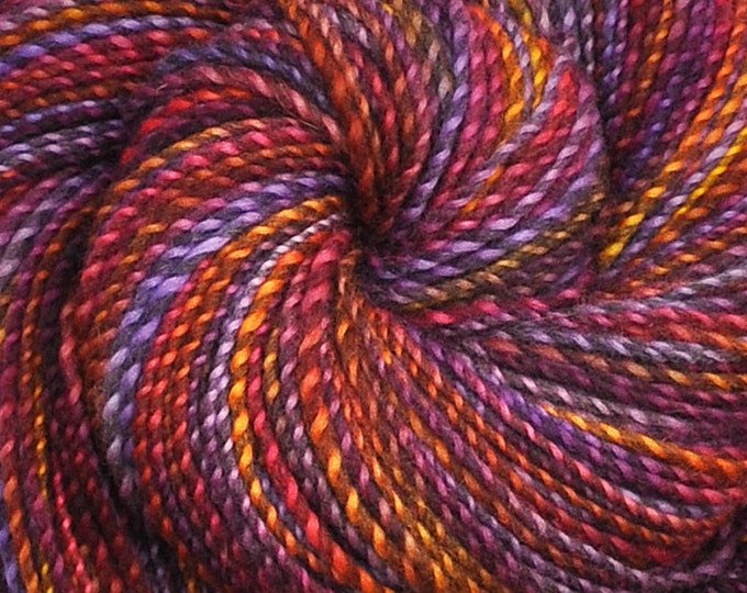 Handspun Yarn COURT JESTER Handpainted Domestic Wool - Etsy