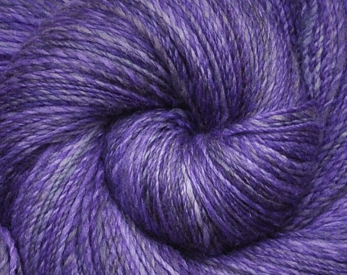 Handspun Yarn I Would Give You Violets Handpainted Silk / - Etsy