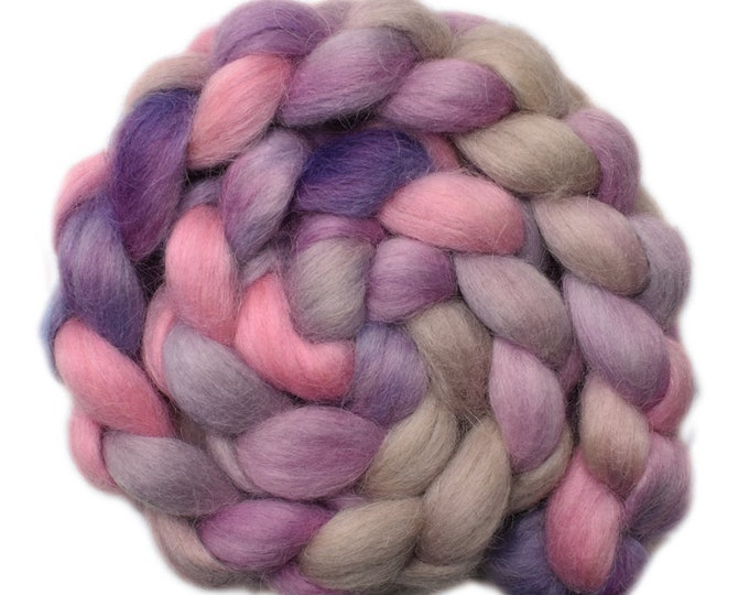 Hand Dyed Roving Norwegian Lustre Wool Spinning Fiber 4.0 Ounces Fluffy ...
