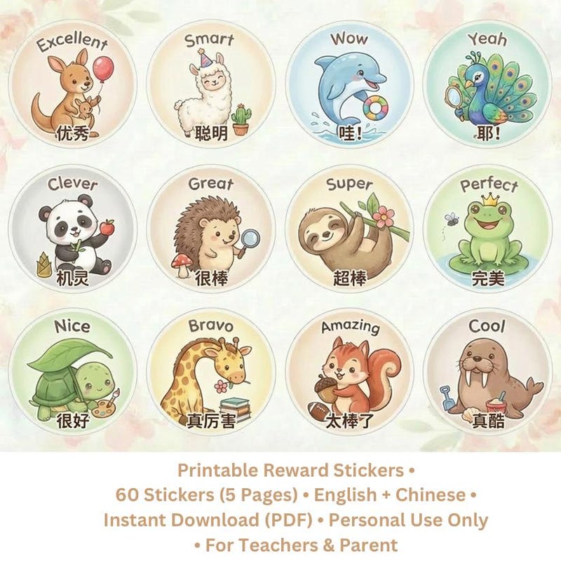 Chinese Stickers - Etsy