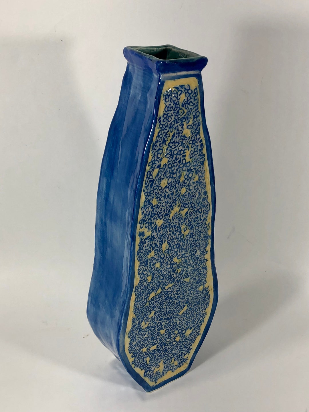 Blue Ceramic Vase, Handmade Ceramic Vase , Ceramics and Pottery Vase ...