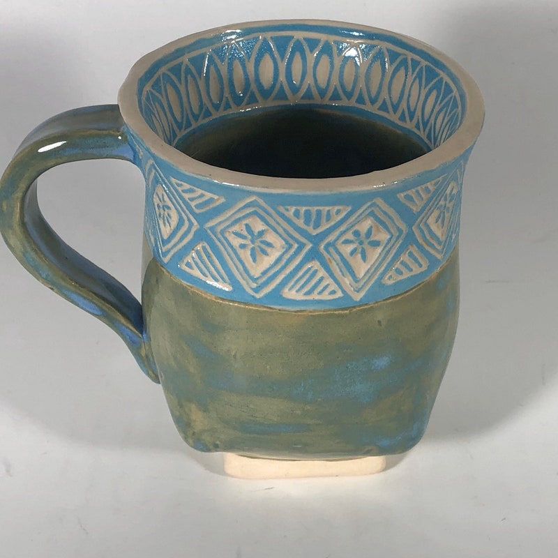 Sgraffito Mug - Etsy