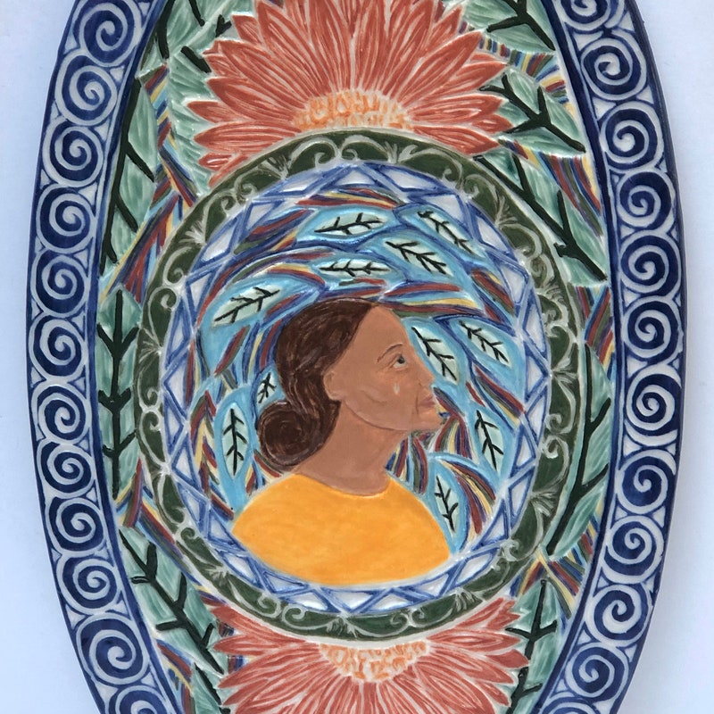 Sgraffito Tile - Etsy